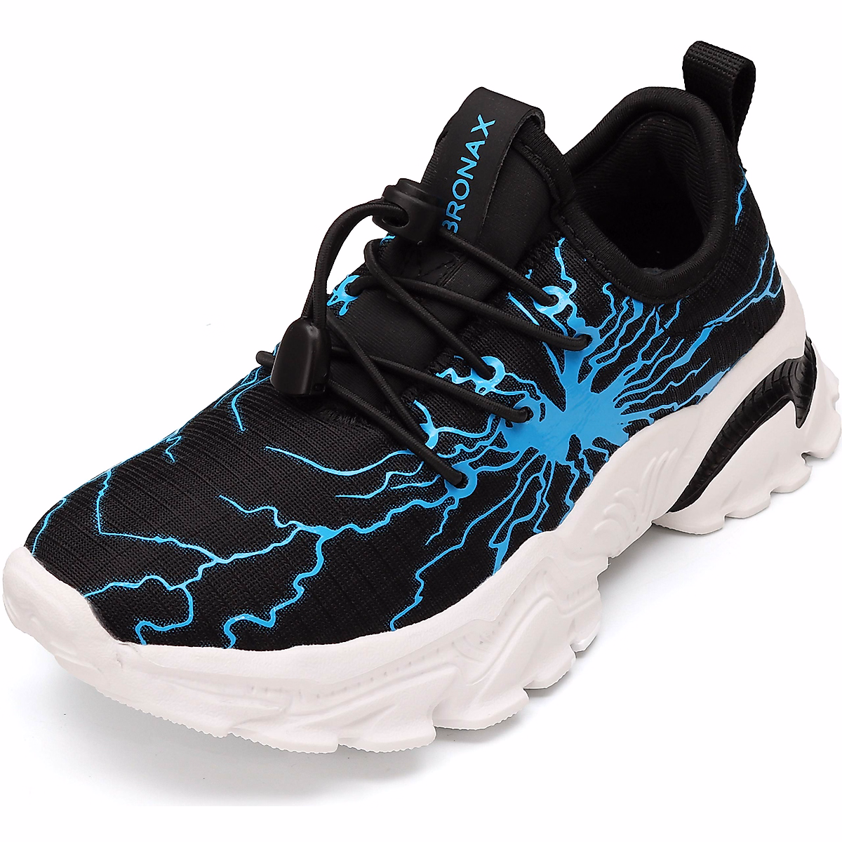 BRONAX Blue Boys Slip on Shoes Youth Laceless Sneakers Size 3 Comfortable Lightweight School Shoes Athletic Running Tennis for Big Kids