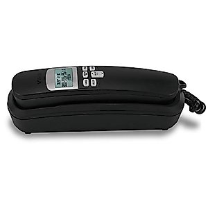 VTech CD1113 Trim style Telephone with Caller ID/Call Waiting, No AC Power Required, Easy-wall-mount, 13 Speed Dial Keys, Last Number Redial, Mute, Flash, Volume Control, Hearing Aid Compatible, Black