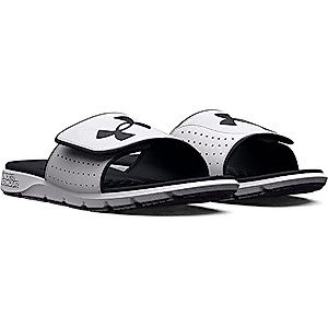 Under Armour Men's Ignite Pro Slide, (100) White/White/Black, 11, US