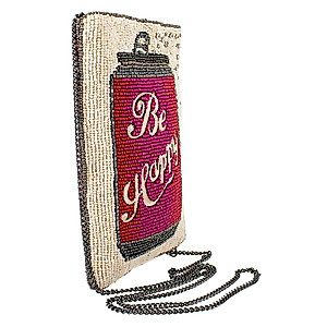 Mary Frances womens Be Happy Phone Bag Crossbody, Multi, One Size US