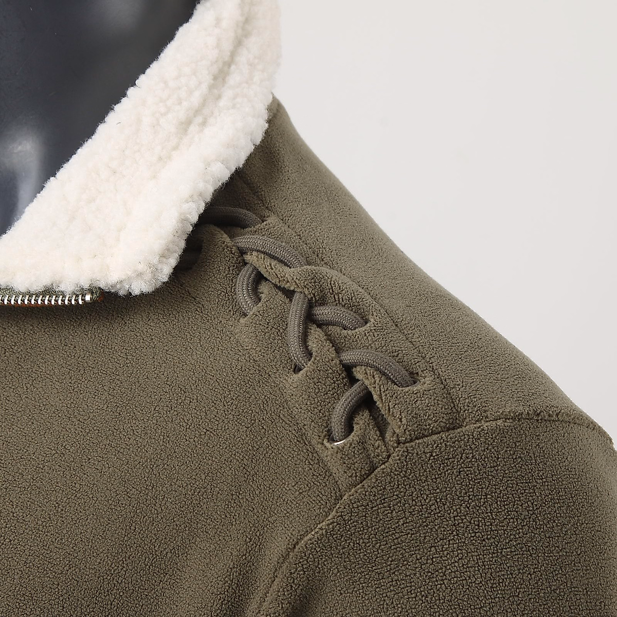 Bluecatlala Zipper Sweatshirt Outdoor Winter Jacket for Men Trucker Hunting Heavyweight Jackets Sherpa Quilted Lined Shirt Outerwear Sport Coat Loose Fit