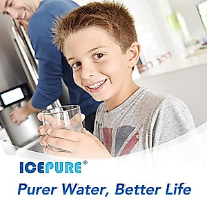 ICEPURE 4396508 Refrigerator Water Filter Replacement for EveryDrop Filter 5, EDR5RXD1, Whirlpool 4392857, NL300, 4396510, 4396509, 4396547, LC400V, 4396510p, WF-NLC240V,PNL240V, 2PACK