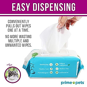 Dog Grooming Wipes, 600 Count 6x8Inch Deodorizing Wipes for Dogs & Cats, 100% Fragrance Free, Natural Pet Wipes for Cleaning Faces Bums Eyes Ears Paws Teeth, Dog Wipes