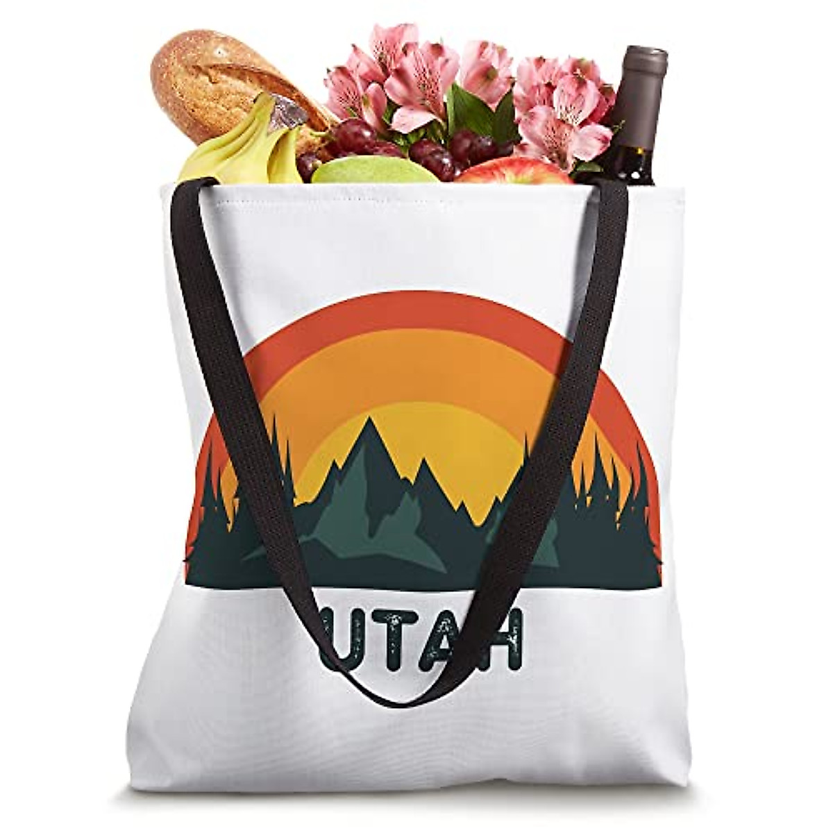 Utah Vintage Sunset 80s Retro Summer Beehive State USA Tote Bag