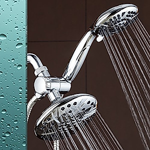 High Pressure 6-inch / 6-Setting Premium Rain Shower Head by AquaDance for the Ultimate Shower Spa Experience! Officially Independently Tested to Meet Strict US Quality & Performance Standards!