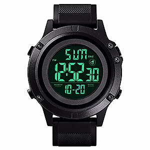 CKE Men's Digital Sports Watch Large Face Military Waterproof Watches for Men with Stopwatch Alarm