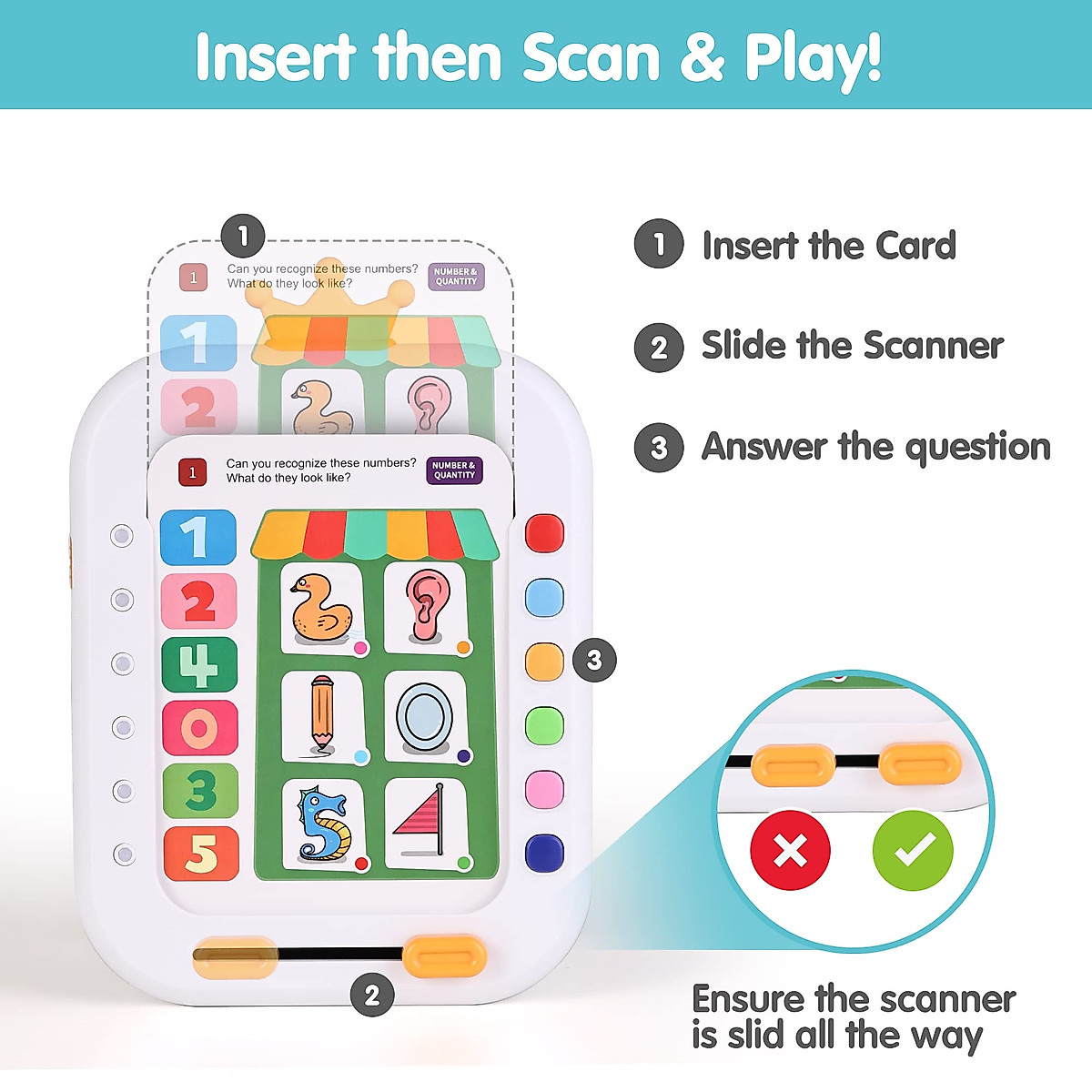 iPlay, iLearn Kids Electronic Interactive Learning Educational Toy, Preschool Learning for Kindergarten Homeschool Classroom Elementary School, Logic Thinking Cards for 4 5 6 7 8 Year Old Boys Girls