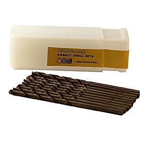 9/64-Inch Cobalt Drill Bit, 10 Pack, Jobber Length