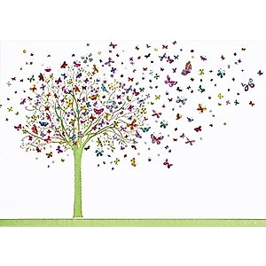 Tree of Butterflies Note Cards (14 cards, 15 self-sealing envelopes)