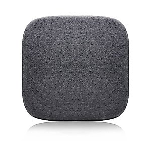Kitchen Bar Stool Seat Cushions, Counter Stool Cushions Square, Non Slip Kitchen Chair Cushion with Hidden Non Skid Bottom, Breathable Knitted Cotton Seat Pads, Cover Detachable And Washable Dark Grey