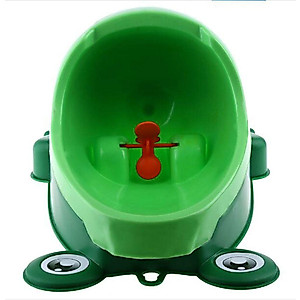jatech 1 pc Baby Boy Potty Toilet Training Frog Children Stand Vertical Urinal Boys Pee Infant Toddler Wall-Mounted (Green)
