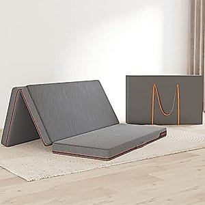 Sweetnight Folding Mattress Full Size with Carry Bag, 4-Inch Foldable for Travel, Camping, Guest - Breathable Mesh Sides & Portable - Compact and Easy to Storage