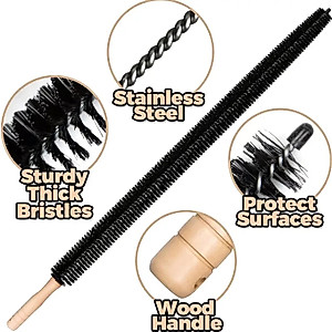 2 Pack Dryer Vent Cleaner Kit Clothes Dryer Lint Brush Vent Trap Cleaner Home Essentials Long Flexible Refrigerator Coil Brush Vacuum Brush