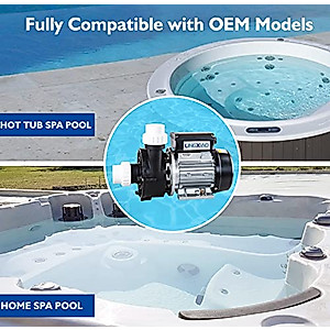 LINGXIAO WTC50M SPA Circulation Pump & Hot Tub Circulating Pump, LX Pump Motor, 0.35HP, 230V,1.5"Port, Fully Compatible with OEM Models (Mode: WTC50M)