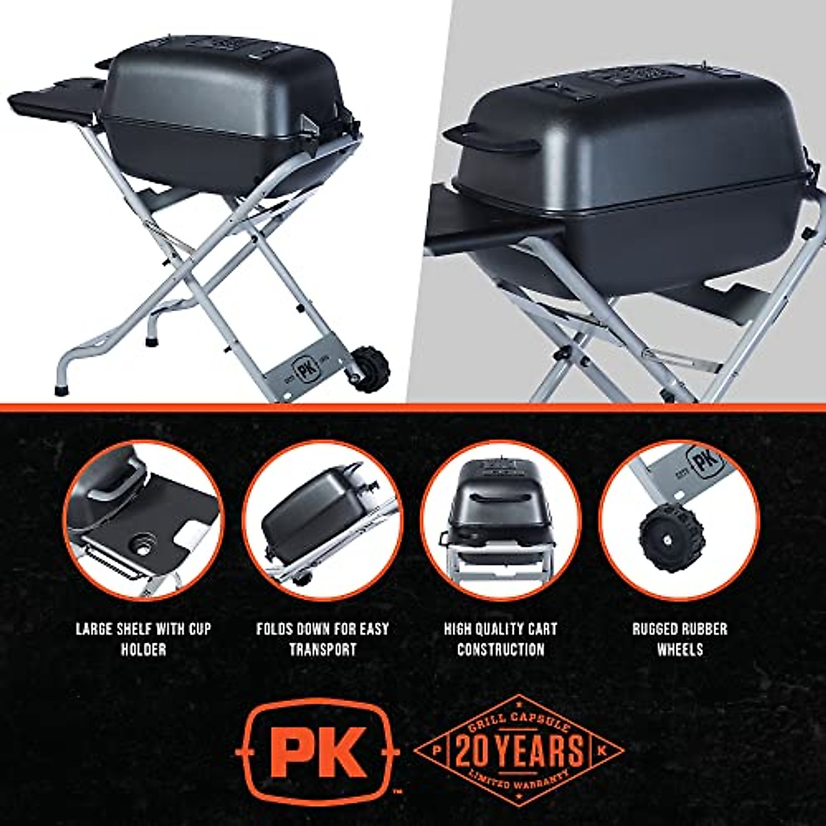 PK Grills GSB-X Original PKTX Grill, Graphite