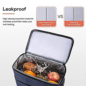 TOURIT Insulated Backpack Cooler Leak-Proof Backpack Lunch Box 28 Cans Double Deck Cooler Backpack