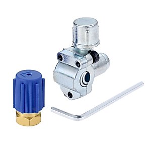Aupoko A/C Retrofit Valve Kit, Retrofit Valve with Dust Cap Convert, BPV31 Bullet Piercing Tap Valve Line Tap Valve Kit, Fits for HVAC Refrigerant System R12 R22 R502 R134A