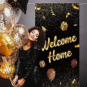 Dill-Dall Welcome Home Door Banner, Housewarming Patriotic Military Decorations, Family Party Supplies, Welcome Back Photo Props