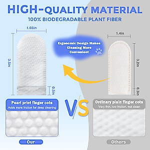 PUPMATE Ear Finger Wipes for Dogs & Cats - Cleaning Earwax & Debris - Relieves Ear Itching & Discomfort - Fresh Aloe Scent - Sooths & Repair, Natural Ingredients-100 Count