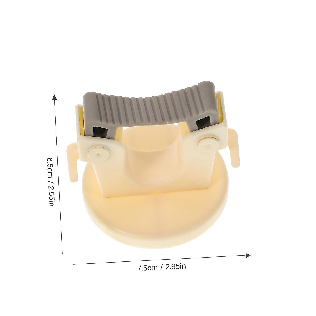 LABRIMP 2pcs Mop Organizer Mop Holder Utensil Adhesive Holder Broom Storage Mount Mop Rack Bathroom Storage Mounted Shelves for Storage Kitchen Hanging Hook Holder White