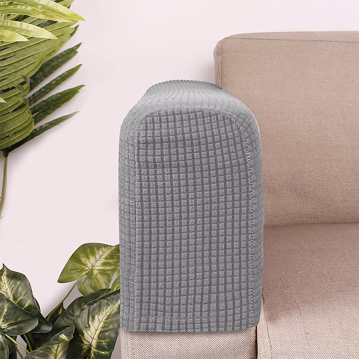 Garneck 2pcs Armrest Covers for Chairs Chair Armrest Cover Furniture Arm Rest Towel Armchair Covers for The Arms Couch Arm Covers for Sofa Couch Cover for Dogs Arm Chair Elastic Sofa Chair