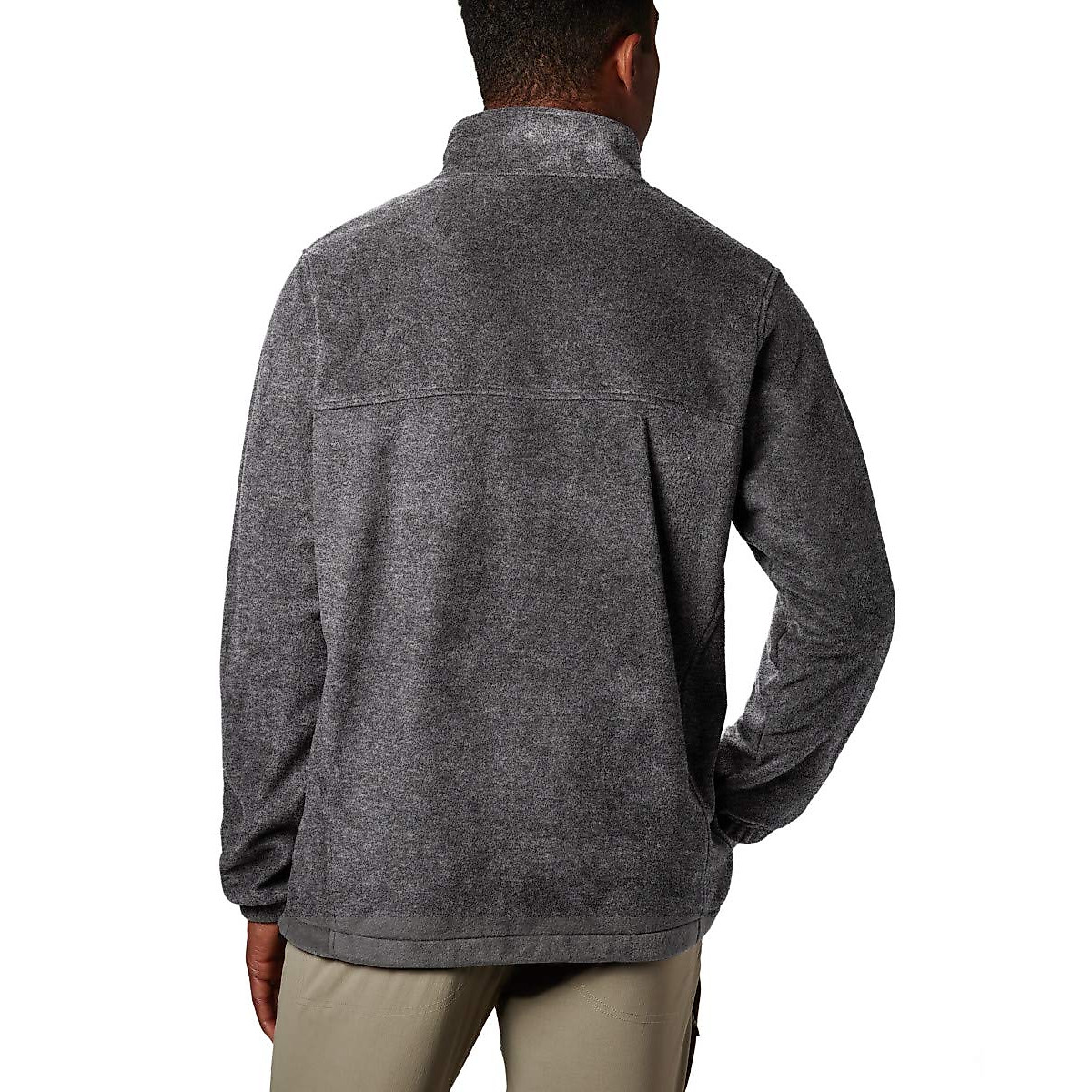 Columbia Men's Steens Mountain Half Zip Fleece, Charcoal Heather, Large