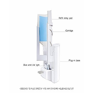 Flying Insect Trap, Fruit Fly Traps for Indoors, Home Plug in Bug Catcher Indoor Sticky, Electric Fly Light Trap Kit for Flies, Fruit Flies, Moths, Gnats, and Other Flying Insects