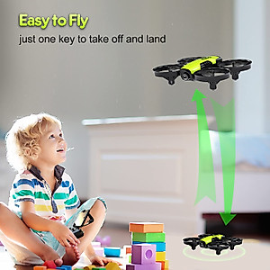 Loolinn | Drones for Kids Gift with Camera - Mini Drone with 90° Adjustable Camera, Safe for Kids, Photos and Videos, Includes three batteries (Gift for Kids)