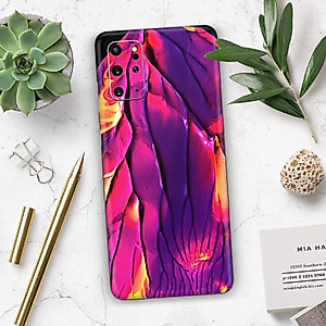 DesignSkinz Liquid Abstract Paint V17 Protective Vinyl Decal Wrap Skin Cover Compatible with The Samsung Galaxy S20 (Screen Trim & Back Glass Skin)