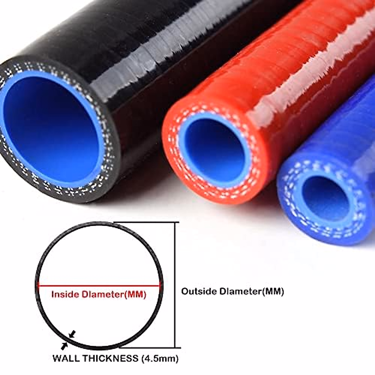 CROSSDESIGN Silicone Intake Induction Hose Kit Red Compatible with Toyota Supra MA70 MK3 7MGE/7MGTE 1986-1992