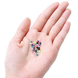 Ftovosyo 20G 36PCS Mix Color Replacement Balls Jewelry Piercing Stainless Steel & Clear Acrylic Barbell Parts for Lip Rings/Eyeborw Rings/Tragus/Helix/Cartilage Earrings Back Silver Rose Gold Black