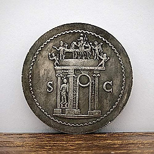 Ancient Roman King Silver Coin Silver Dollar Roman King Nero CLAVDIVS Coin Antique Coin Collection Process Substitutes for Exquisite Handicraft Currencies