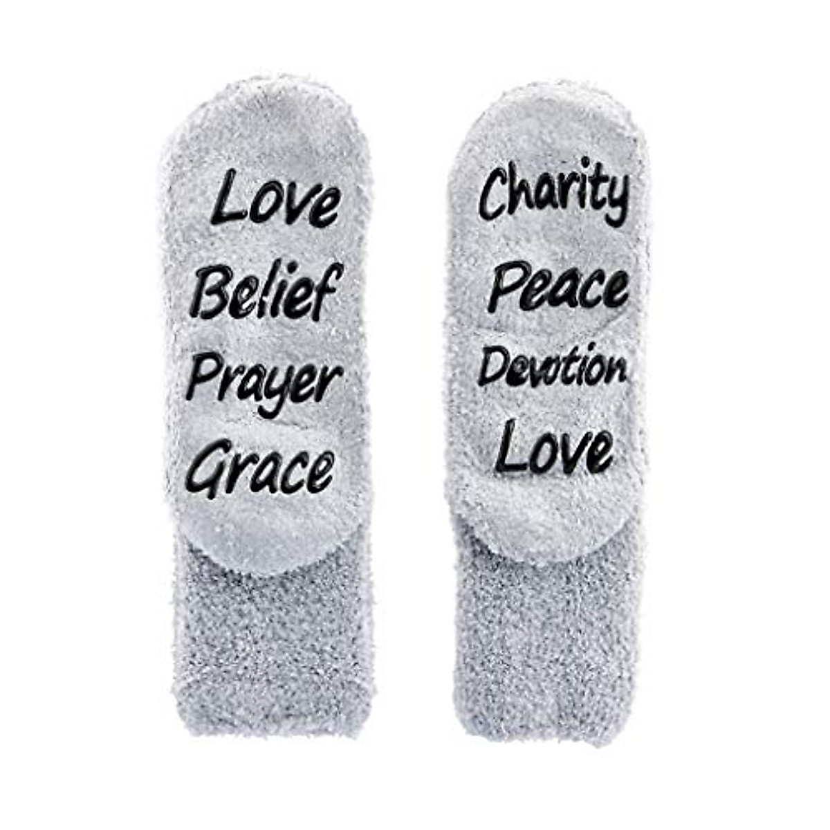 Bloom Enterprise Scripture Blanket - Religious Throw Blanket Makes Ideal Christian Gifts for Women - Prayer Blanket Has Bible Verse Joshua 1:9, Healing Blanket for Women & Christian Socks (Teal)