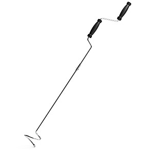EJWOX Compost Aerator Tool - Manual Compost Turner and Mixing Tool for Outdoor Compost Tumbler Bins,Stainless Steel Rotating Compost Turning Tool