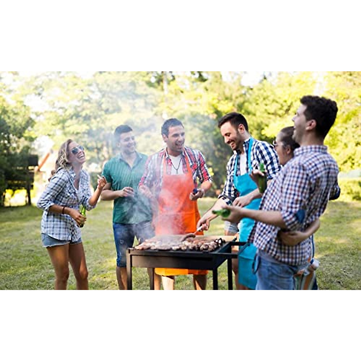 Metal Kabob Skewers 16Pcs 14",Flat Skewers for Grilling,BBQ Barbecue Skewer Stainless Steel Shish Kebob,Reusable Set for Grilling