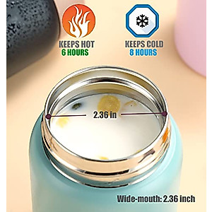 Mr.Dakai Bento Box for Kids Adults Lunch Box Containers & Leak-proof Insulated Hot Thermoses Food Jar Soup Container - BPA-Free Salad Snack Boxes with Spoon Fork/Bag, Microwave Safe, Khaki