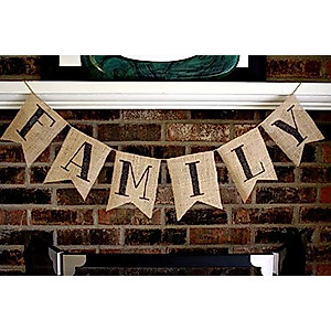 LaRibbons Burlap Banner, DIY Party Decor for Birthday, Wedding, Baby Shower and Graduation