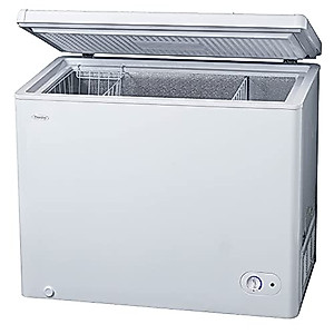 Danby DCF072A3WDB-6 7.2 Cu.Ft. Garage Ready Chest Freezer with Basket and Front-Mount Thermostat, in White