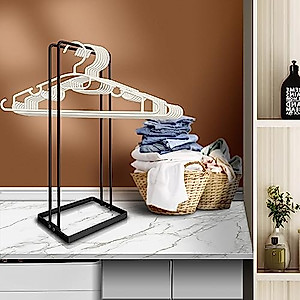 TXINBT 2 Pack Hanger Organizer,Clothes Hanger Stacker for Closet Laundry Room，Can accommodate 110 Wire Hangers，Hanger Storage That fits Hangers