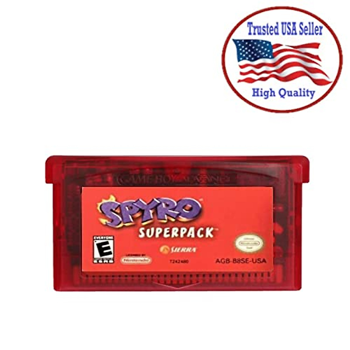 Spyro Superpack Game Cartridge for Gameboy Advance US-Version (Reproduction)