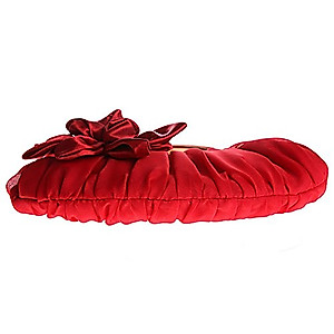 Thenice Women's Silk Flowers Wedding Evening Bags Clutch (Red)