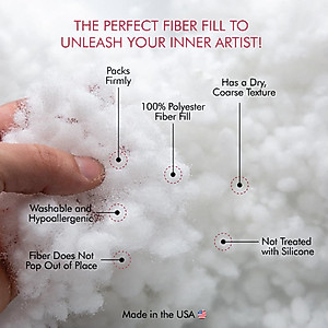 Fairfield Poly-Fil Crafter’s Choice Packaging Fiber, 10 Ounce (Pack of 1), Blue