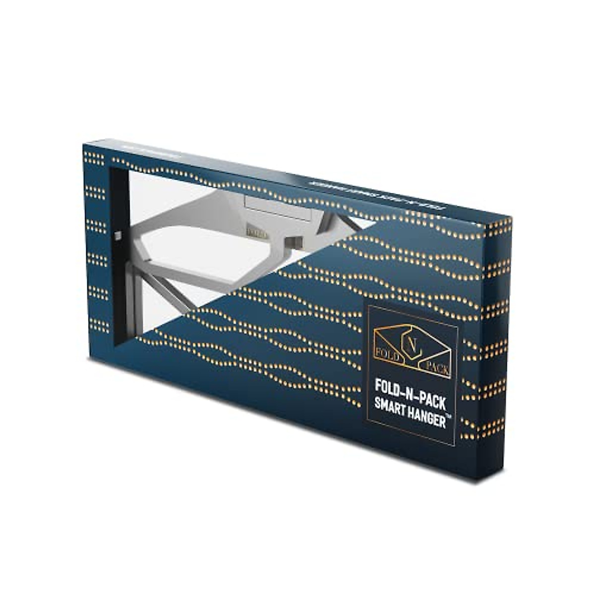 FOLD-N-PACK SMART HANGER (Gun Metal Grey) Save Precious time on Packing, Folding Clothes, Travelling with Our Foldable Hanger That fits Perfectly into Carry on Luggage.