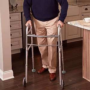 ANCKNE Walker Tennis Balls Precut Tennis Balls for Walkers 4PCS Walkers Legs Universal Precut Glide Balls, Heavy Duty Long Lasting Felt Pad Glide Coverings（Gray）