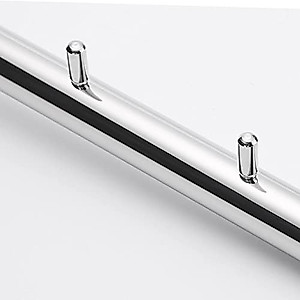 SCDGRW 2 Pcs Wall Mounted Clothes Hanger Rack, Stainless Steel Hook Holder, Space Saving Clothing Hanging System Closet Storage Organizer Drying Rack Coat Hook for Bathroom, Bedroom, Laundry Room