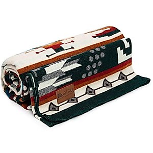 QISU Wool Blanket Throw | Large, Beautiful, Warm, Variegated, Handmade in Ecuador by Local Artisans | 94″ x 78″ | Ultra-Soft, Hypoallergenic, Breathable | Non-Itchy or Scratchy Fabric(Collard Trogon)