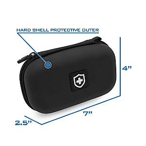 Casematix Compact Insulated Asthma Inhaler Travel Bag Case Compatible with Chamber Inhaler Spacer, Masks and More - Does Not Fit Spacers Longer Than 6.25 inches, Includes CASE ONLY