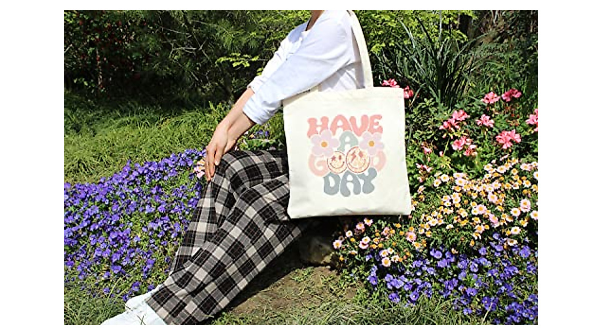 Kimoli Canvas Tote Bag - Eco-Friendly Reusable Grocery & School Bag