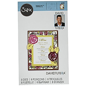 Sizzix Thinlits Die Set Small Flower, Leaves & Vine, 8-Pack