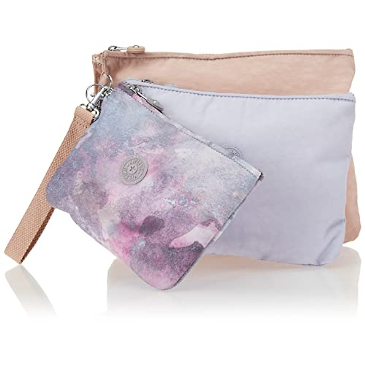 Kipling Womens Women's Iaka Crossbody Bag, Removable Strap, Zipped Main Compartment, Water Resistant, Crinkle Nyl Wristlet, Canyon Mist Set, 11 L x 8.5 H 0.5 D US